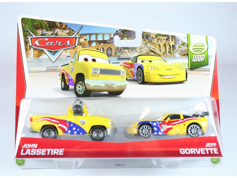 DISNEY CARS World Grand Prix JOHN LASSETIRE + JEFF GORVETTE 1:55 ...