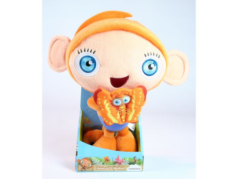 WAYBULOO cbeebies YOJOJO 9" plush soft toy TV waybaloo orange narabug ...